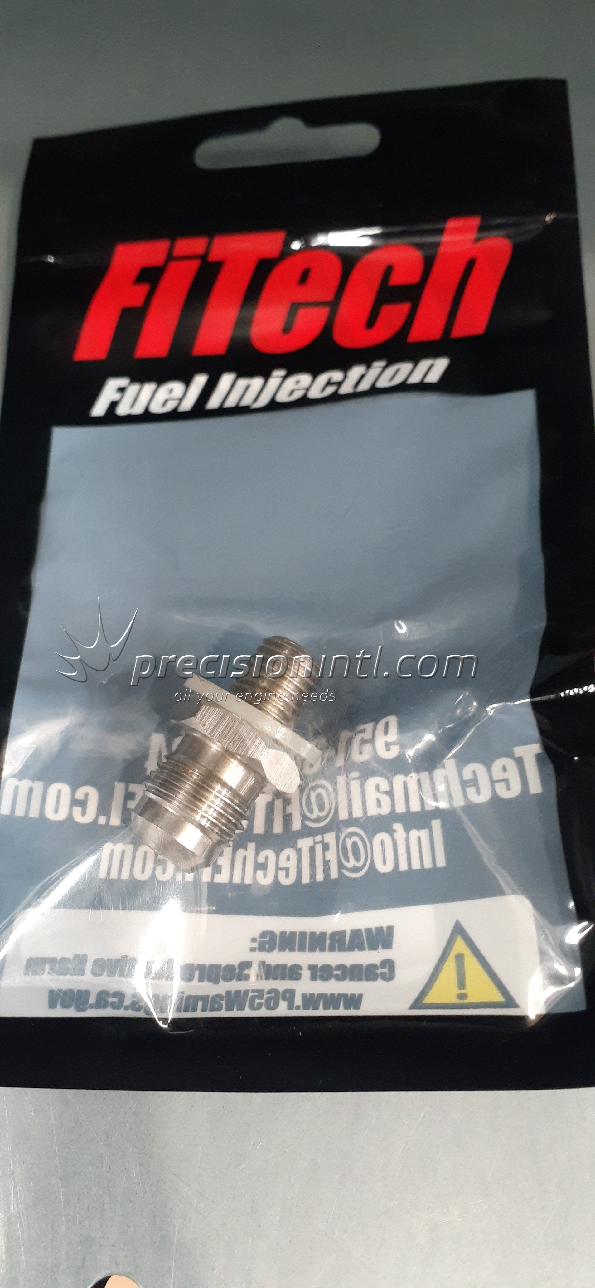 FITECH 60023 GO EFI THROTTLE BODY RETURN PORT FITTING 10MM TO AN-6 MAL