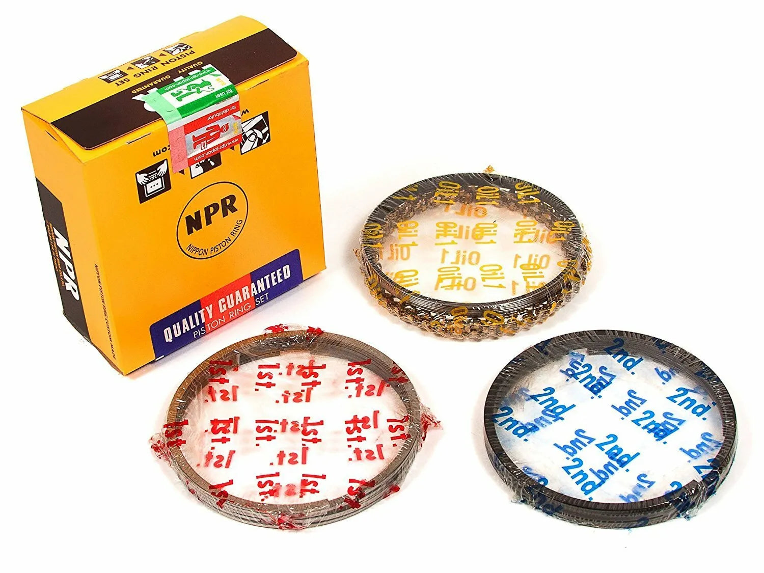 NPR SWM31005-4 040 STEEL NITRIDE RING SET FOR MITSUBISHI 4G32 M-76.90-