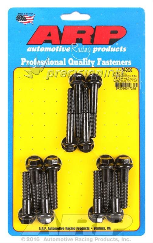 ARP 154-2006 351C AIRGAP INTAKE BOLTS BLACK HEX