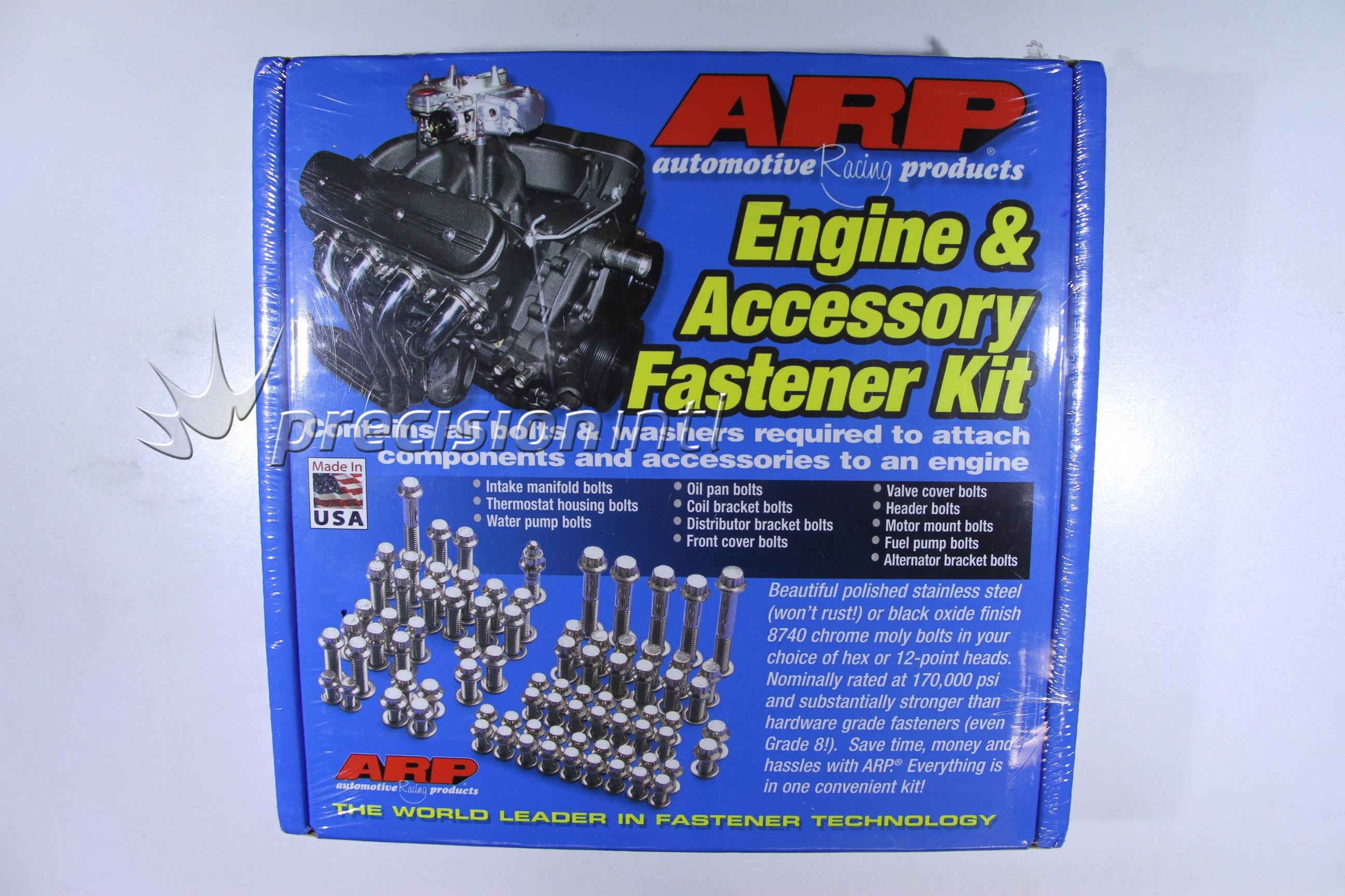 ARP 534-9502 SS ENGINE & ACC FASTENER KIT SBC 305-350 W/ HEADERS 87-95