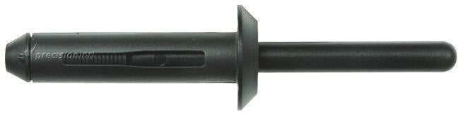 DISCO 10560PK BLACK NYLON BLIND RIVETS 25PK 1/4" (6.35MM) HOLE SIZE G/