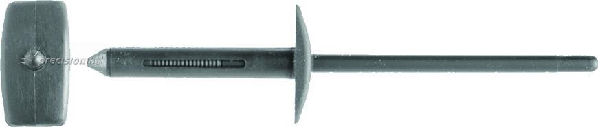 DISCO 1374PK BLK NYLON BLIND RIVETS 25PK 5/32¨ (4MM) HOLE SIZE G/R 1/4