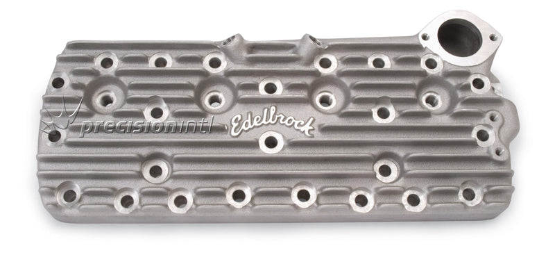 EDELBROCK 1116 FLATHEAD CYL HEADS PAIR FORD FLATHEAD, SCRIPT LOGO