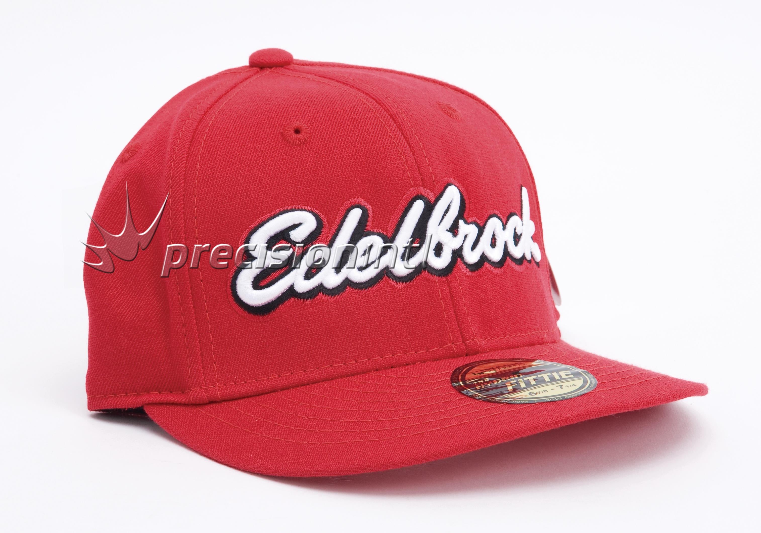 EDELBROCK 9153 CAP SMALL-MEDIUM RED SCRIPT LOGO EACH