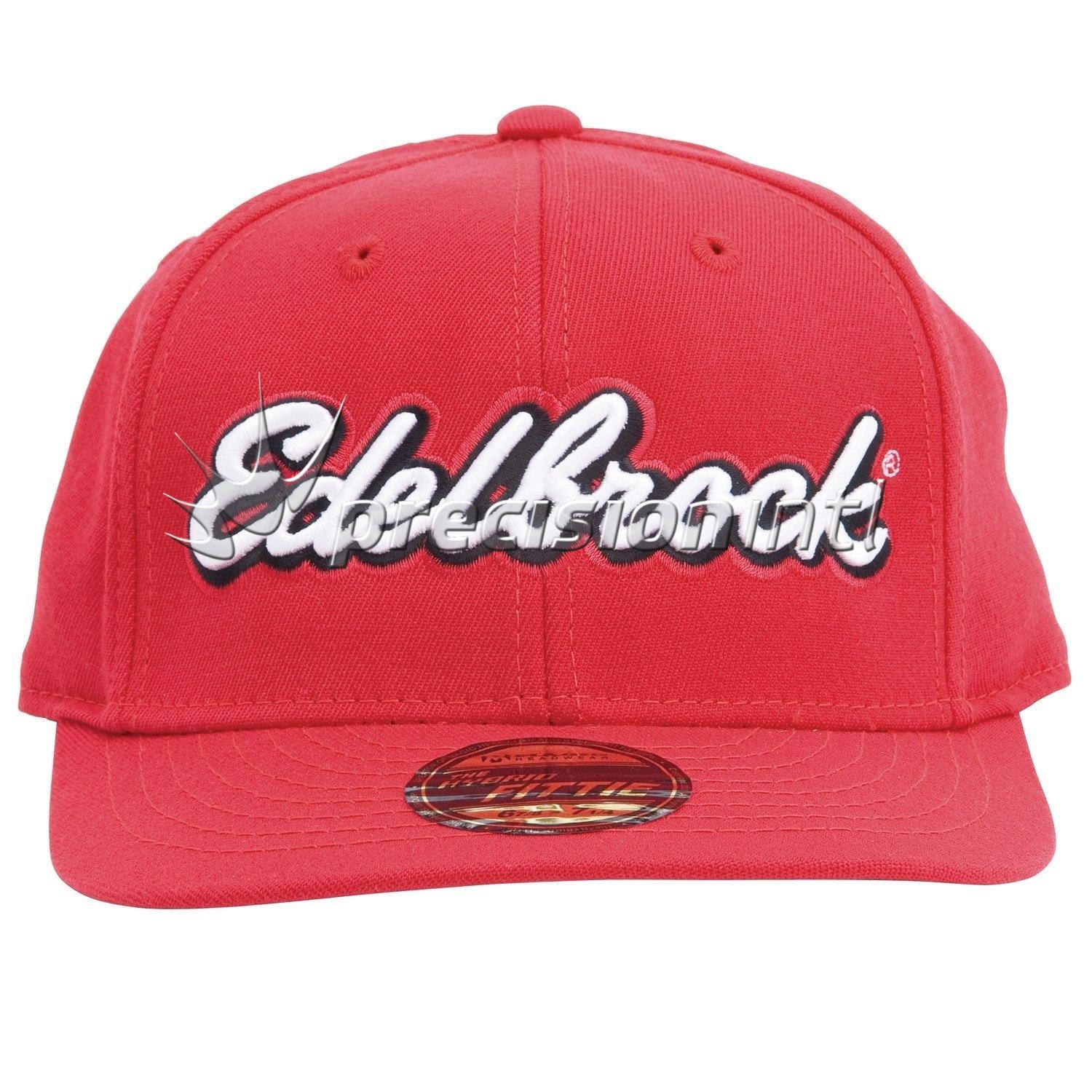 EDELBROCK 9154 CAP LARGE-XLARGE RED SCRIPT LOGO EACH