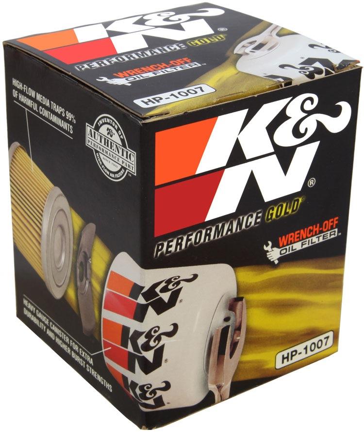 K&N HP-1007 OIL FILTER GOLD CHEV HOLDEN HUMMER VARIOUS MODELS EQV Z160