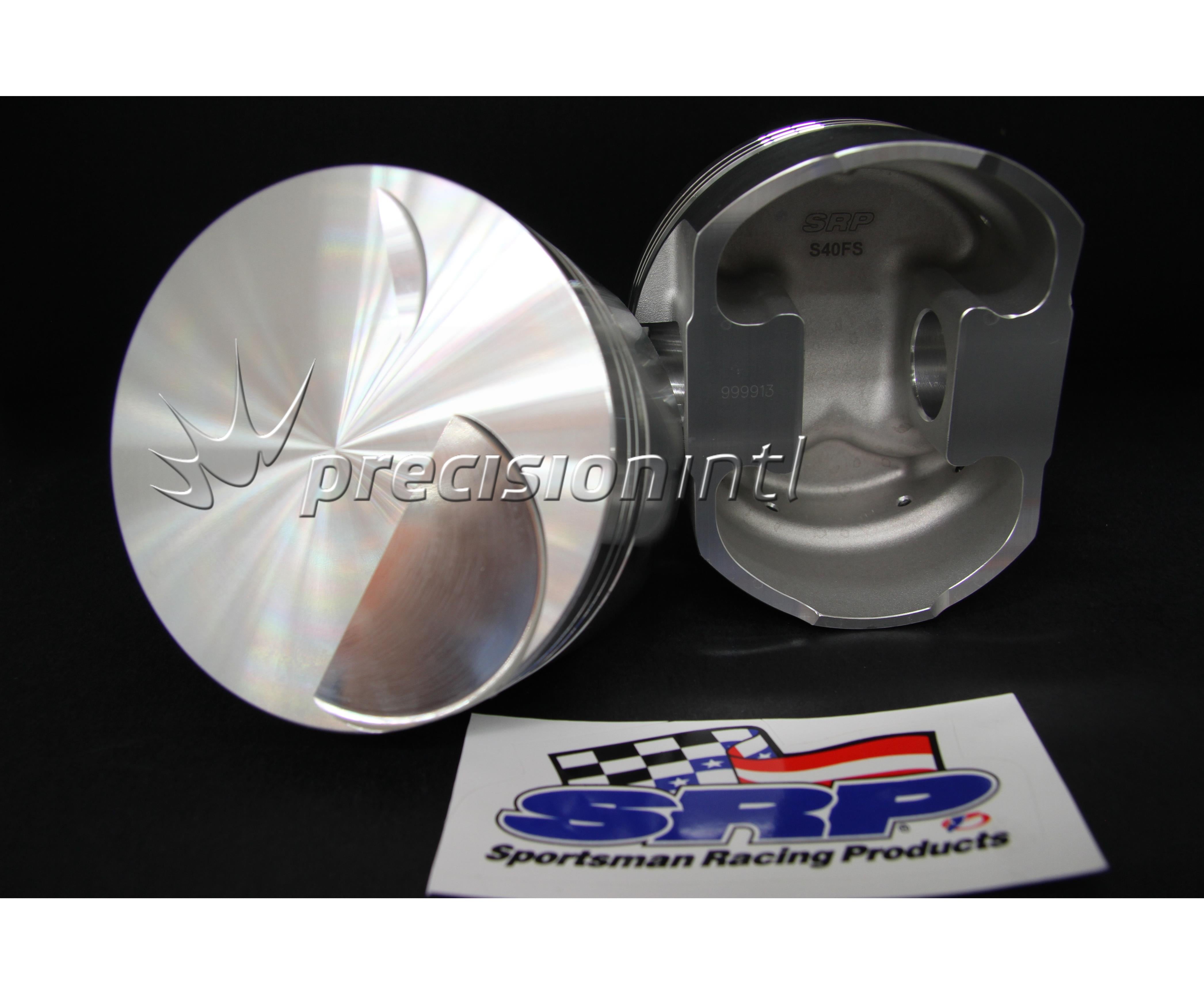 SRP 270019 8CYL FORGED FLAT TOP PISTONS + 030 FORD 408C STROKER SET
