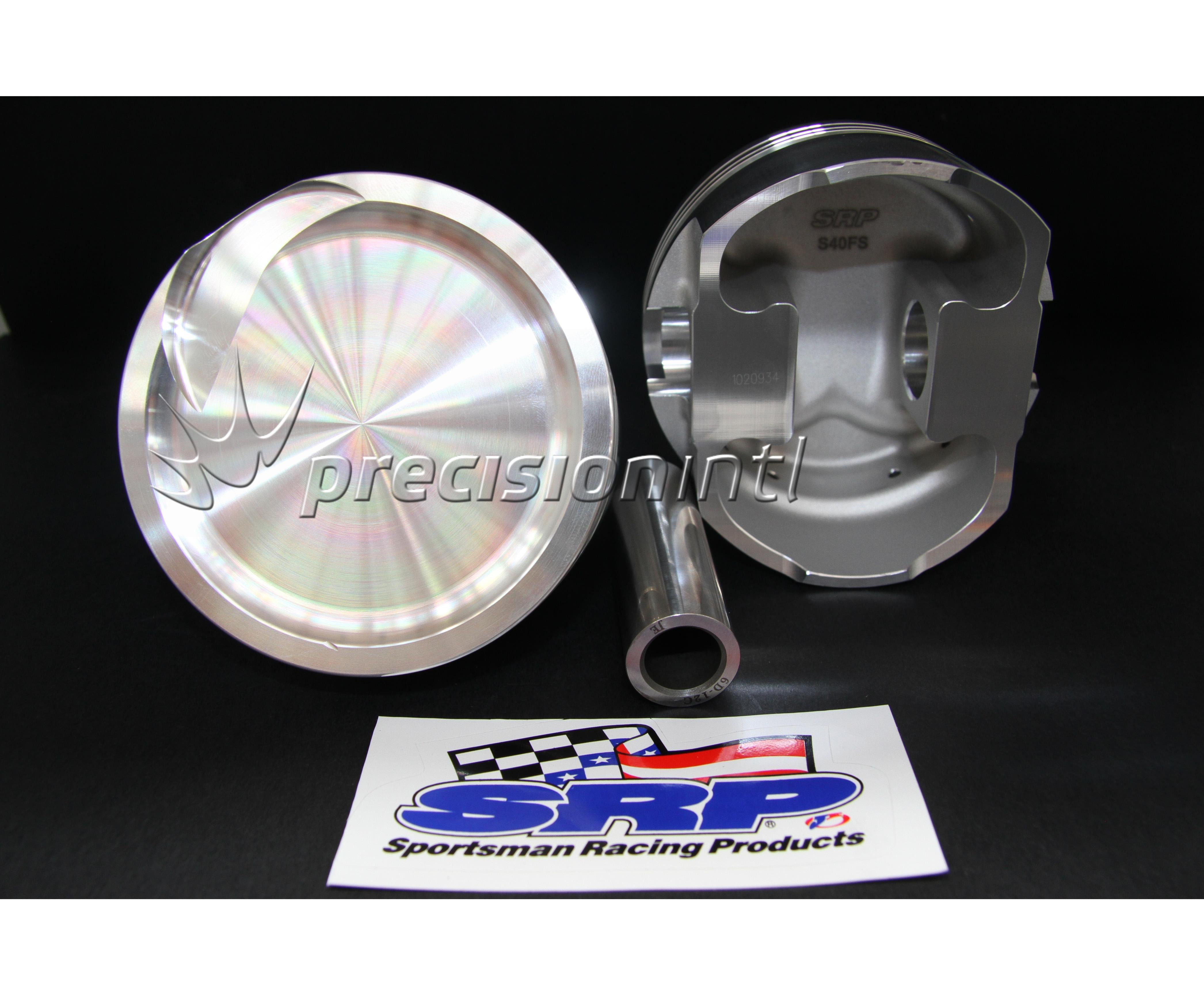 SRP 270021 8CYL FORGED DISH PISTONS + 020 -16cc FORD 408C STROKER