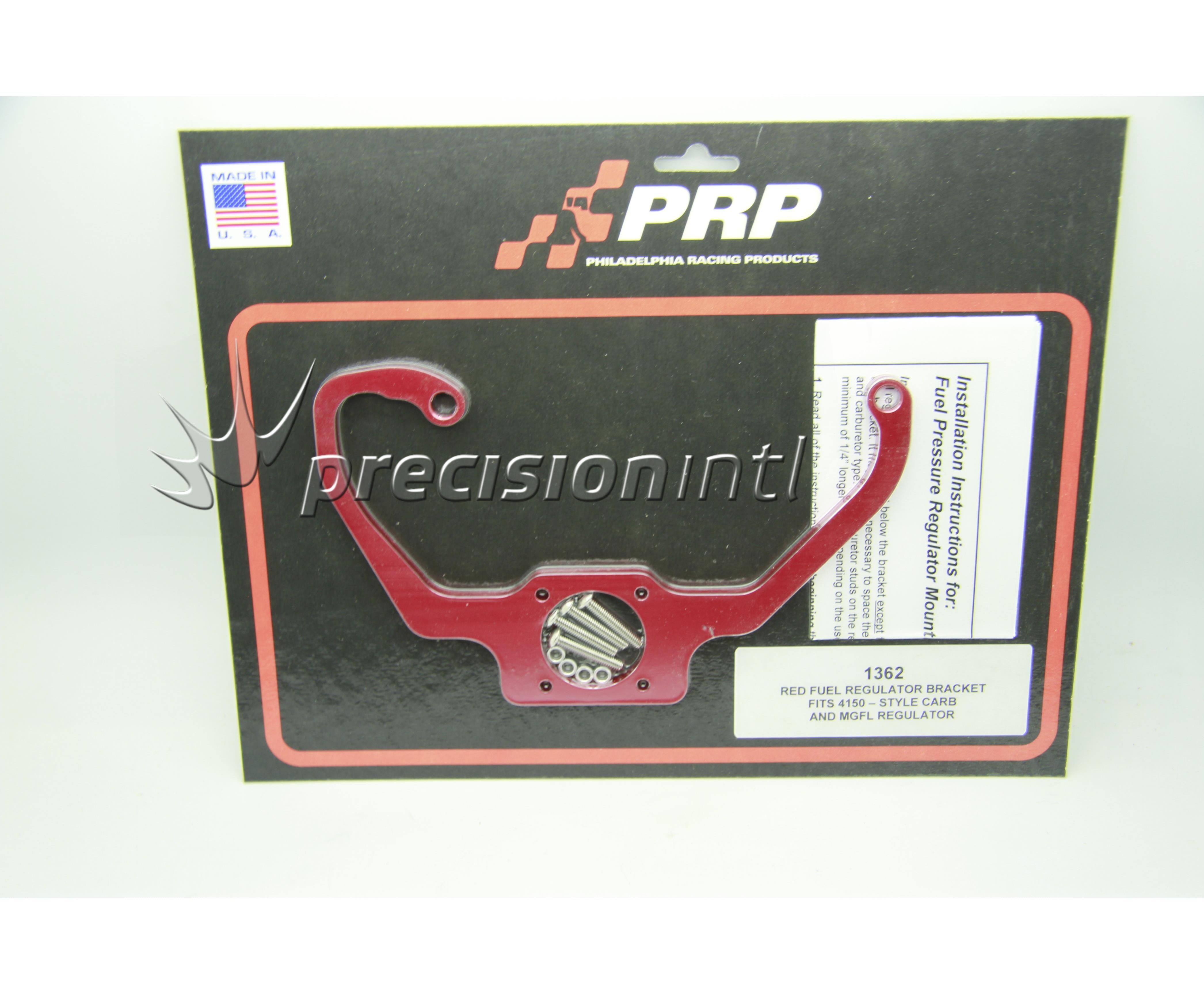 PRP PRP-1362 FUEL PRESSURE REG BRACKET RED FOR 4150 CARB & MAGNA FUEL