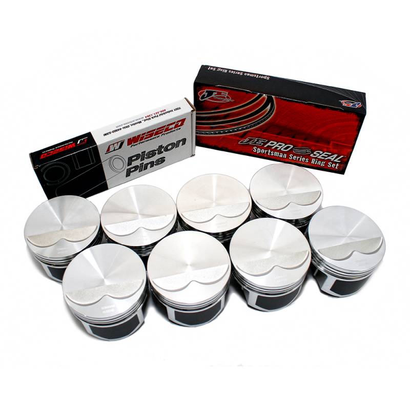 WISECO PTS511A4 040 FORGED FLAT TOP PISTONS/RINGS SET FORD 302W STROKE