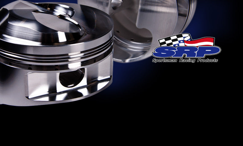 SRP 351813 8CYL FORGED FLAT TOP PISTONS STD BORE HOLDEN 353 V8 1.420 C